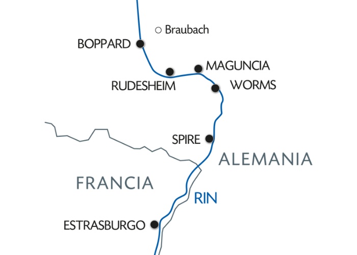 Navidad en el Valle del Rin romántico (formula puerto/puerto ...