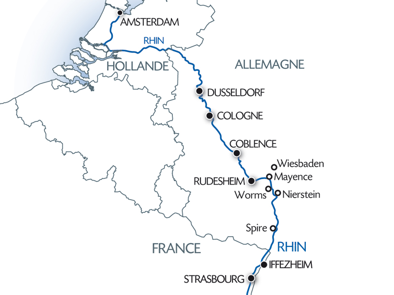 The romantic Rhine valley and Holland (port-to-port cruise ...