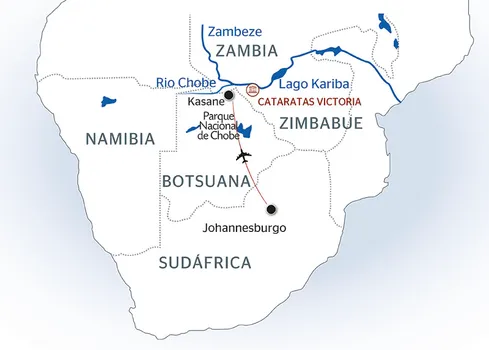 Ubicacion Mapa Cataratas Victoria