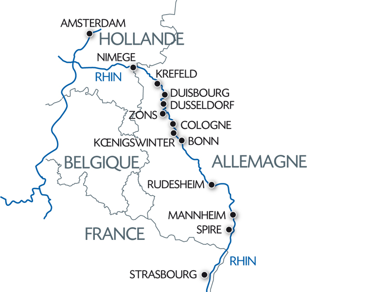 Croisière sur le Rhin d'Amsterdam à Strasbourg | 7 jours | CroisiEurope