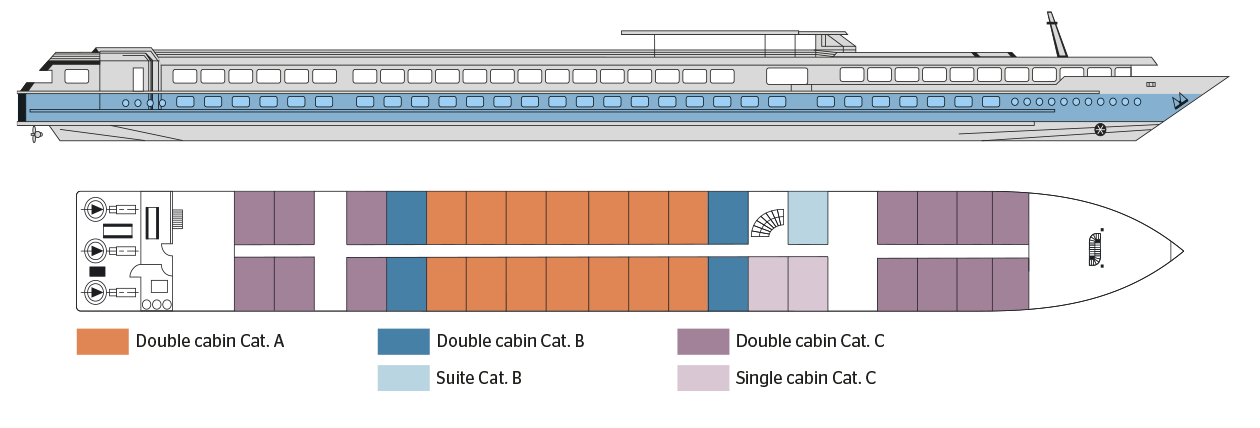 MS Symphonie ship: cabin photos, deck plans and cruises | CroisiEurope ...