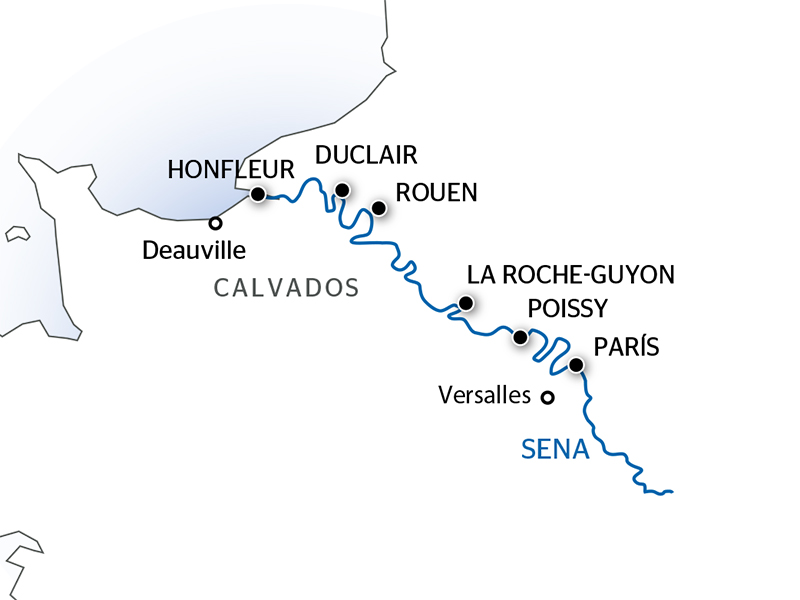 El Sena y sus meandros, un río único (formula puerto/puerto ...