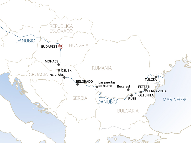 El Danubio y el mar Negro en crucero: Puertas de Hierro y Delta del ...