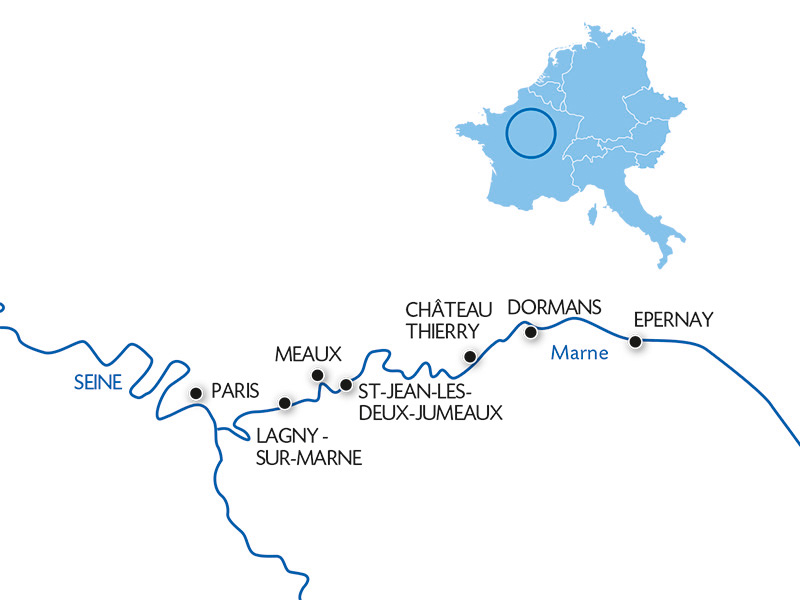 Cruise on the Marne Canal from Paris to Epernay (port-to-port cruise ...